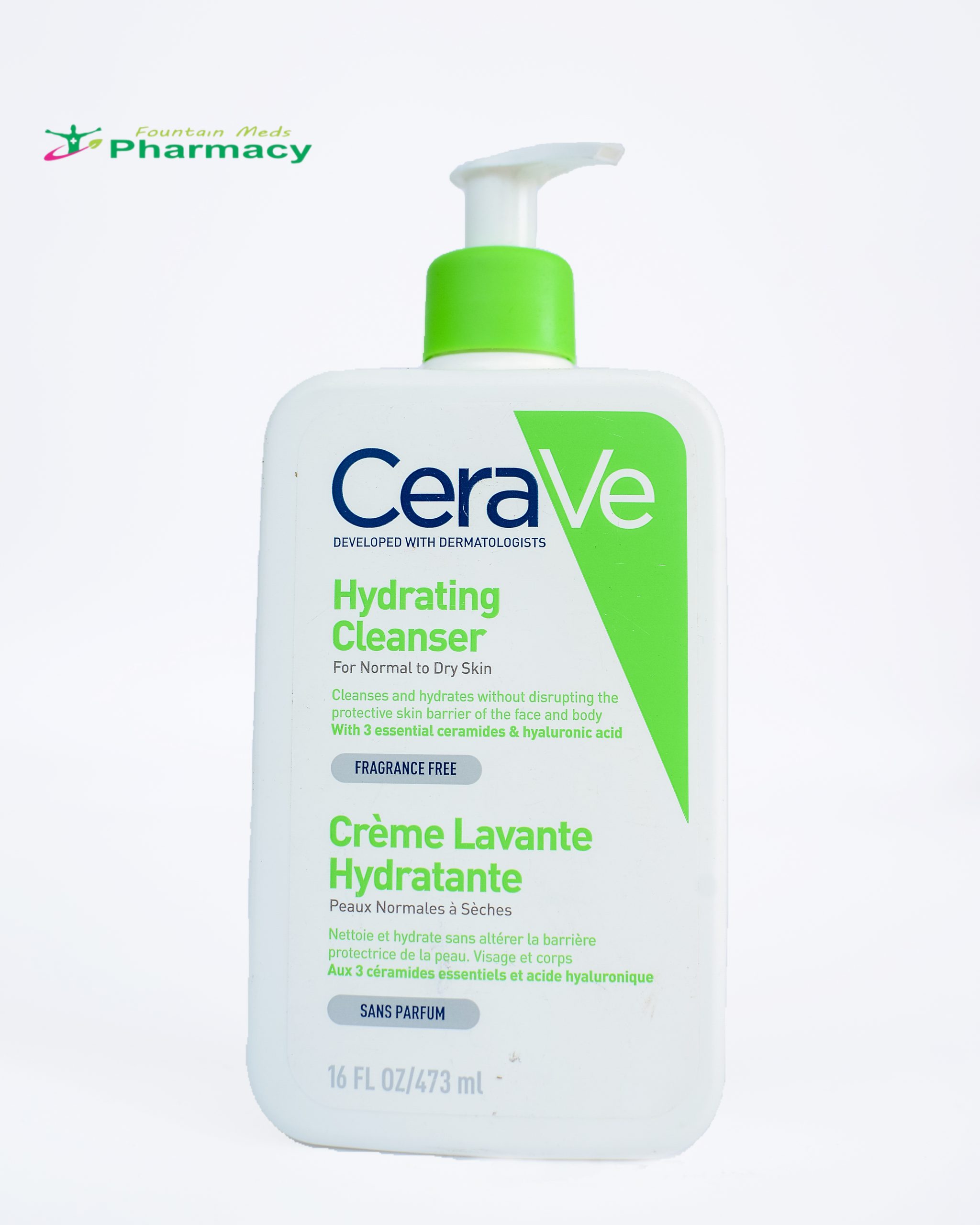 Cerave Hydrating Cleanser 473ml - Fountain Meds