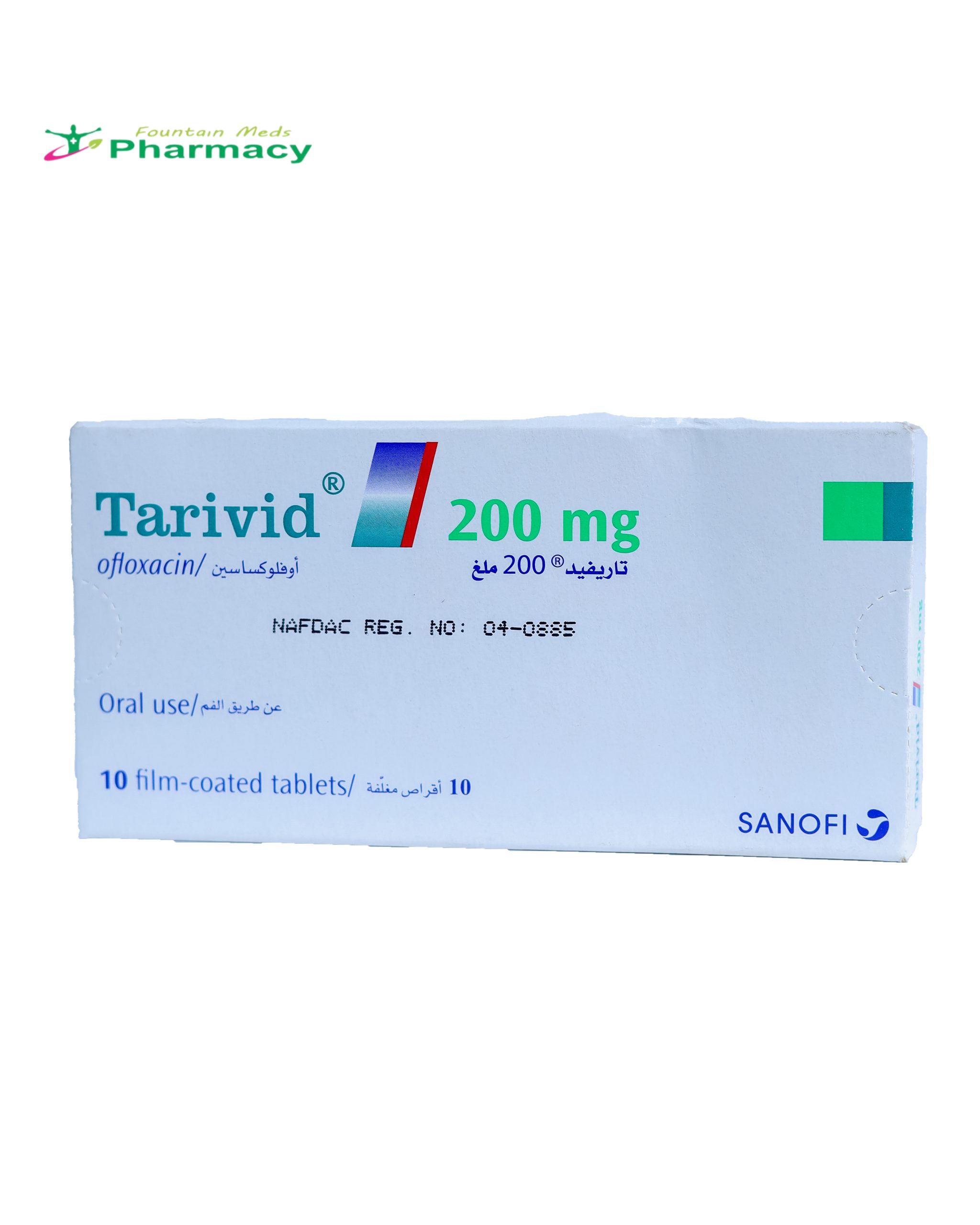 TARIVID 200MG X10 - Fountain Meds